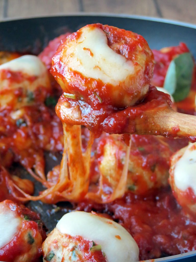Ground Chicken Meatballs Stuffed With Pineapple