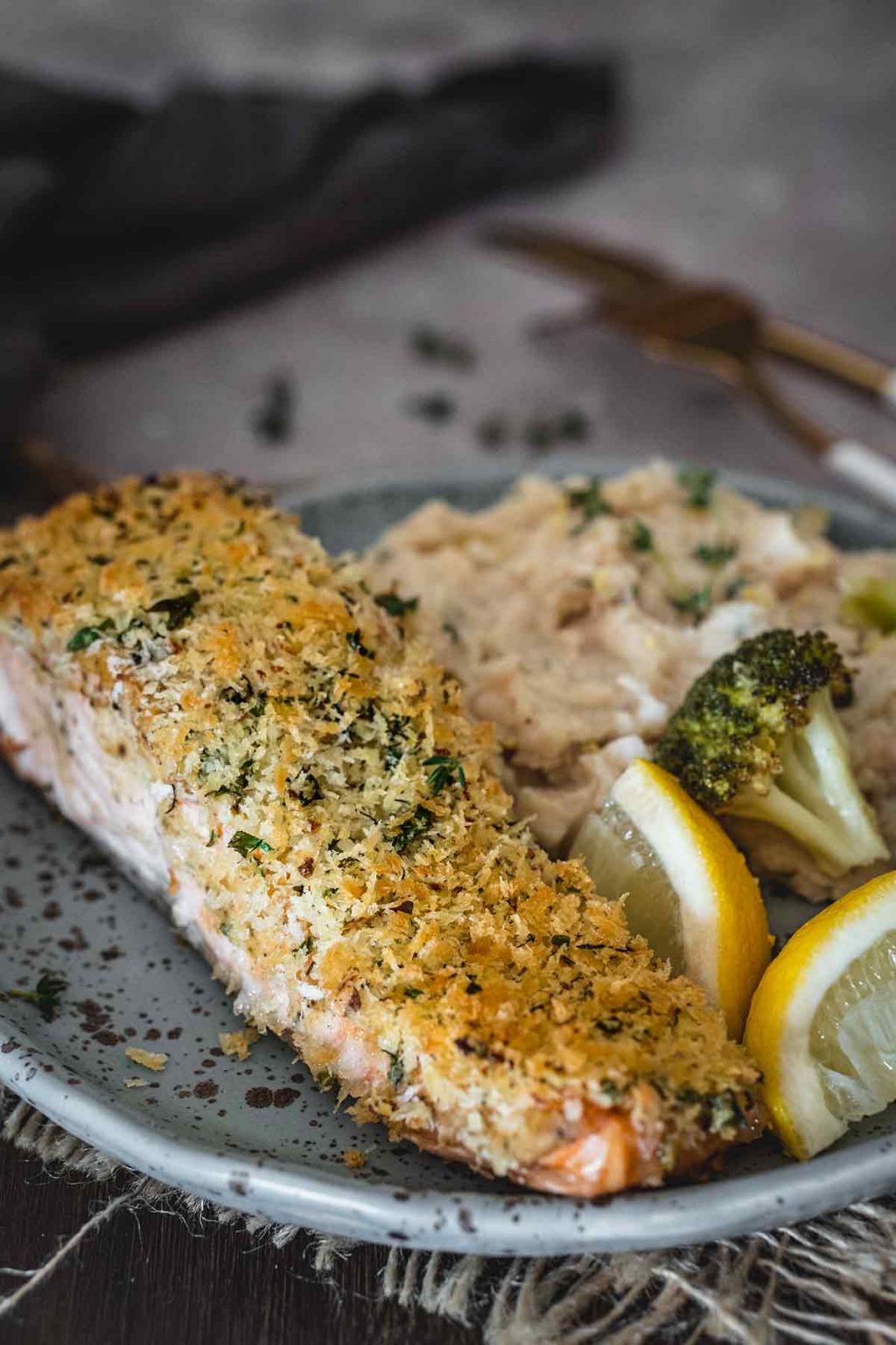 Baked Panko and Herb Crusted Salmon - Ready in 30 Minutes!