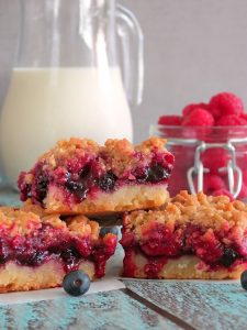 Raspberry Blueberry Crumb Cake - Yummy Addiction