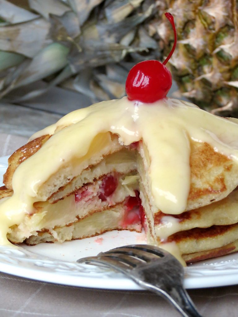 Upside Down Pineapple Pancakes - Yummy Addiction