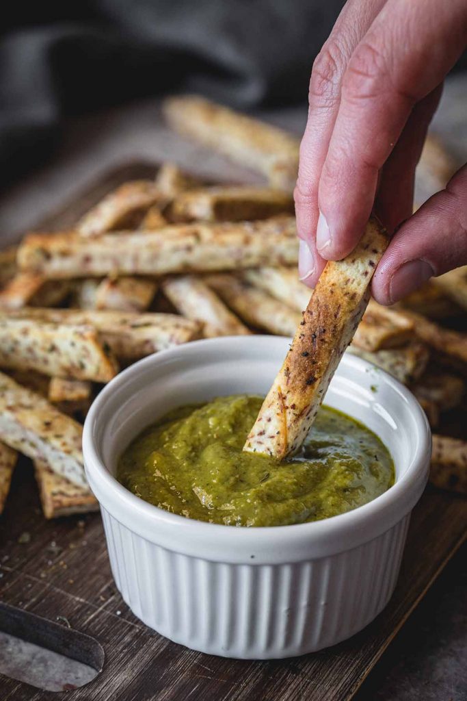 Crispy Taro Fries (Baked, Fried, or Air Fryer) - Yummy Addiction