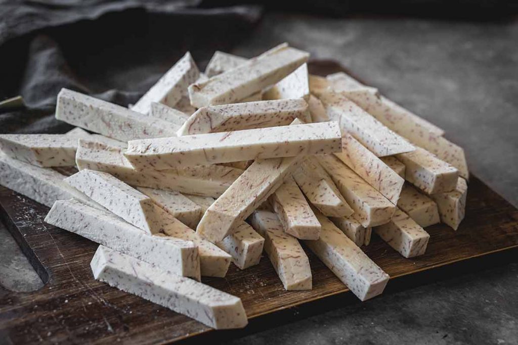 Crispy Taro Fries (Baked, Fried, or Air Fryer) - Yummy Addiction