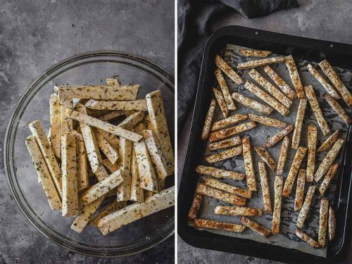 Crispy Taro Fries (Baked, Fried, or Air Fryer) - Yummy Addiction