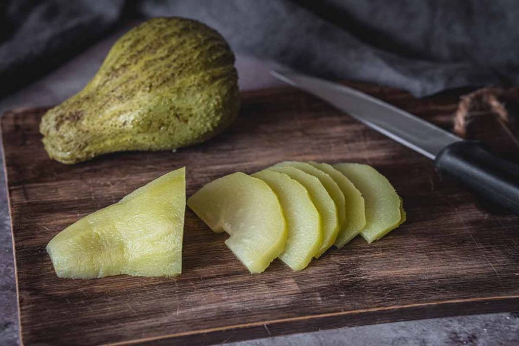 Pickled Chayote Salad with Apple and Radishes - Yummy Addiction