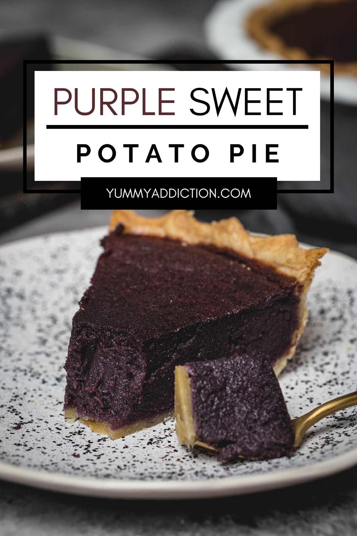Purple Sweet Potato Pie - Yummy Addiction