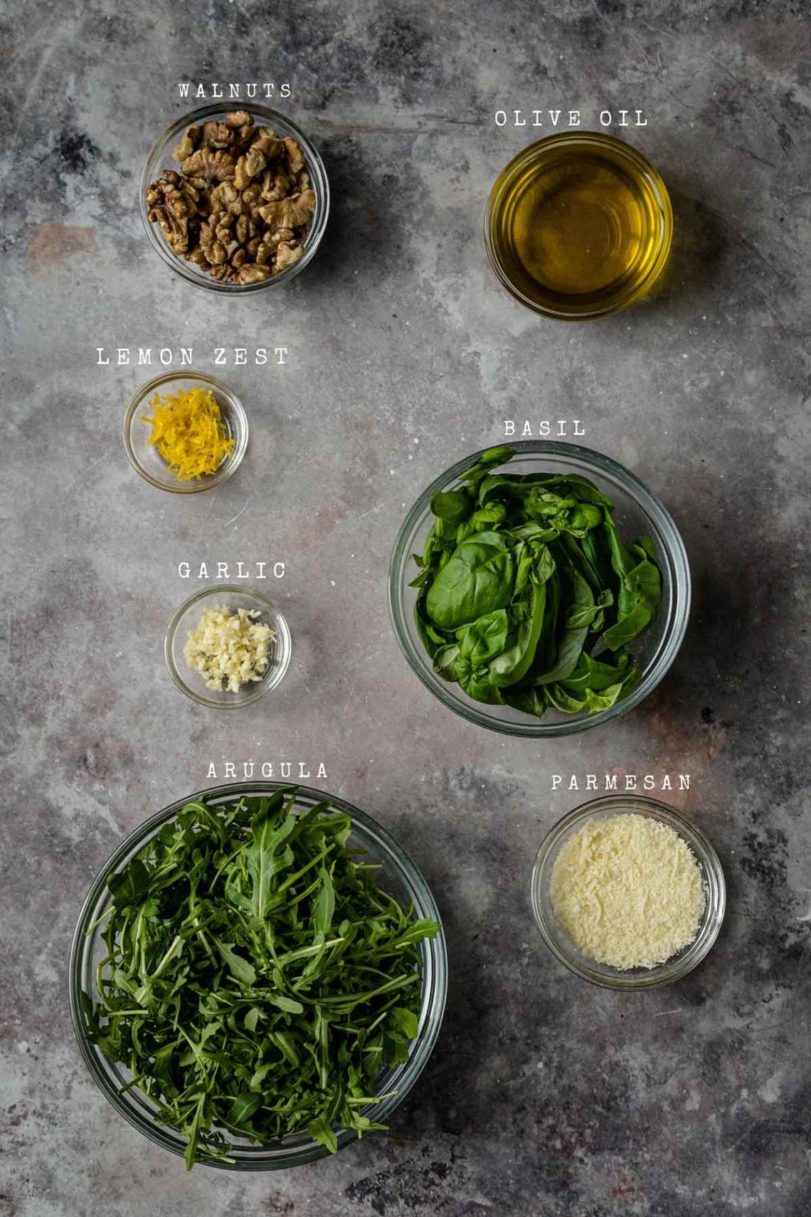 Broccolini Pasta with Arugula Pesto and Spinach