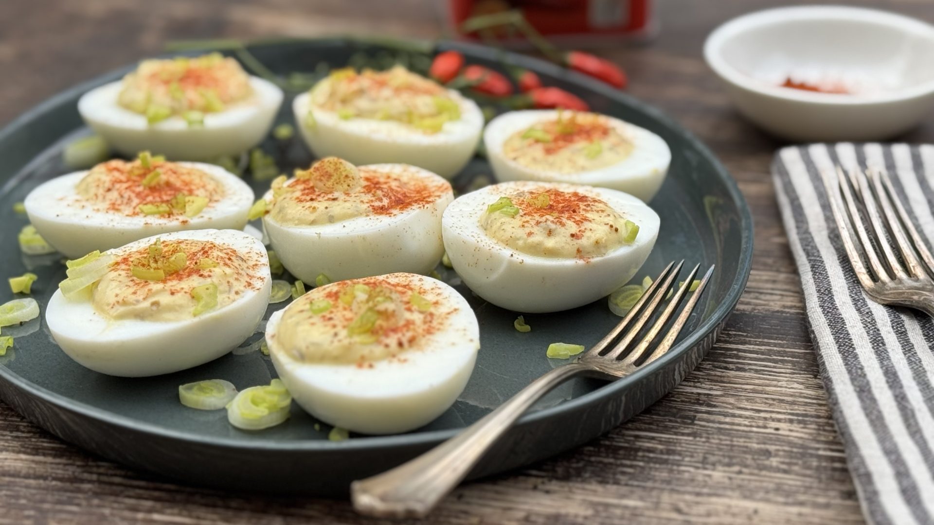 Healthy Deviled Eggs - Yummy Addiction