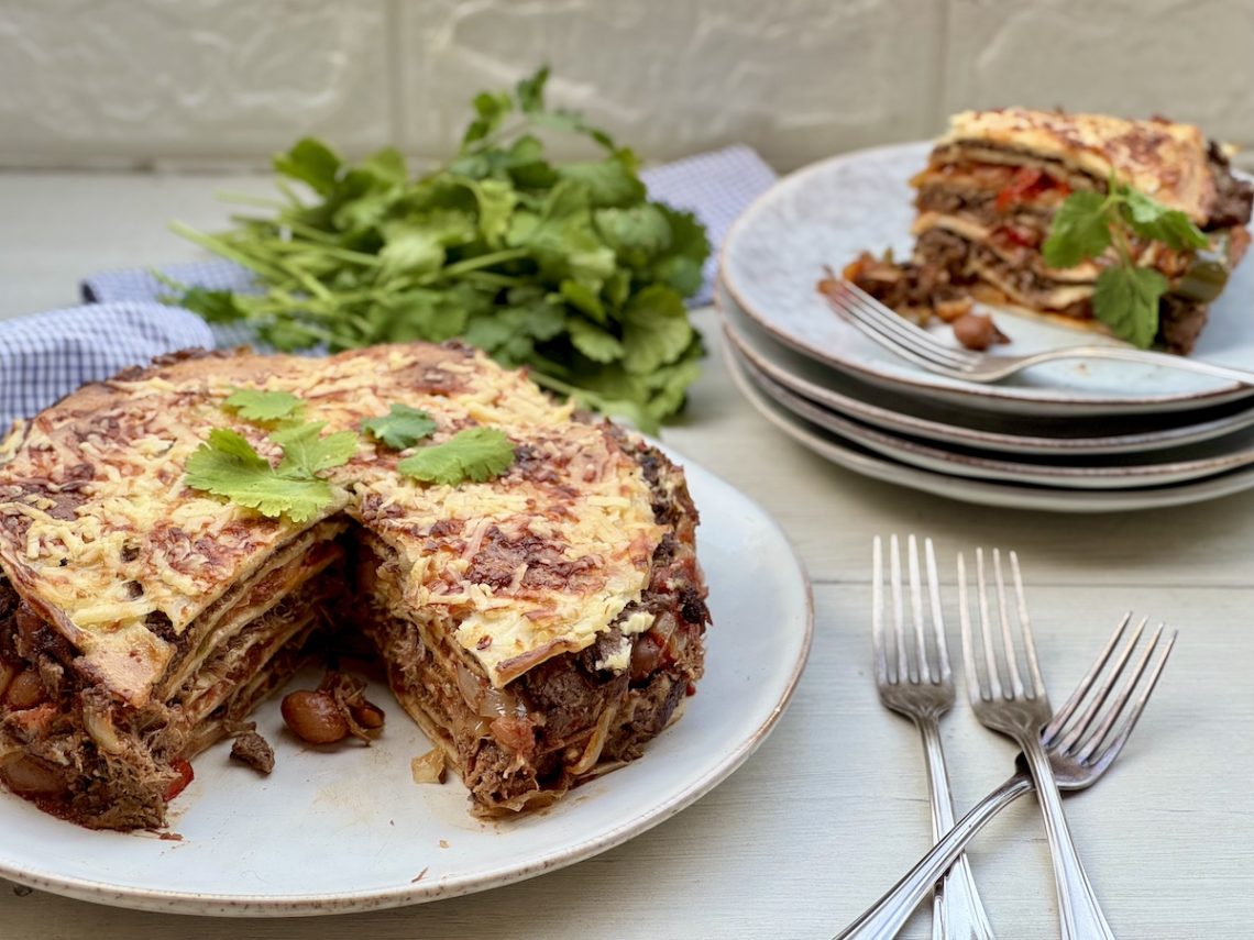 Enchilada Pie - Yummy Addiction